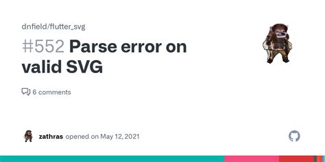 Parse Error On Valid Svg · Issue 552 · Dnfieldfluttersvg · Github