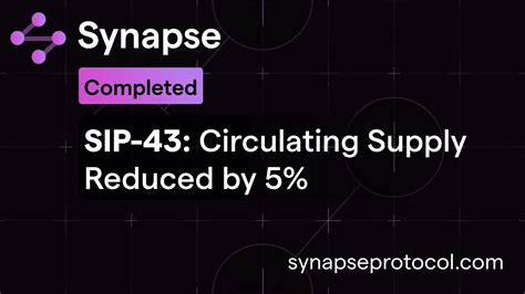 Synapse Protocol Completes Sip 43 Token Buyback