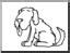 Clip Art Basic Words Midnight B W Unlabeled Abcteach
