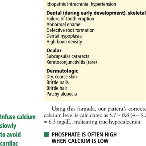 Clinical Manifestations Of Chronic Primary Hypoparathyroidism Download Table