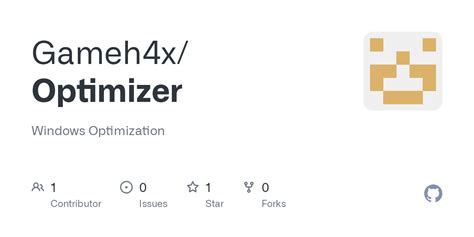 Github Gameh4xoptimizer Windows Optimization