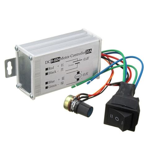 Dc 12v 24v 36v 48v 60v Pwm Dc Motor Speed Controller Reversible Motor Max 20a Pulse Width