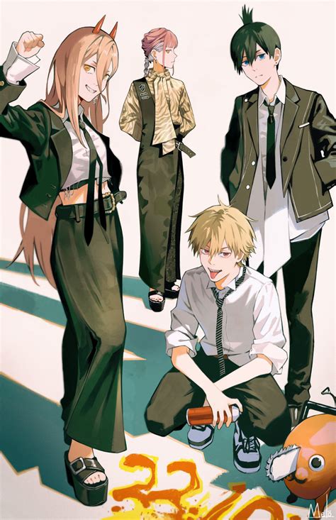 Safebooru Absurdres Chainsaw Man Denji Chainsaw Man Dog Full Body