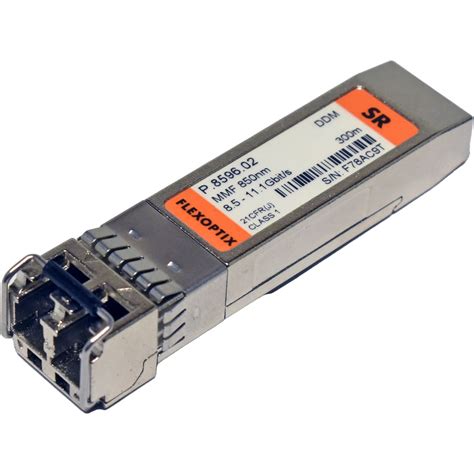 Flexoptix 10gbase Sr P 8596 02 850nm Smf 300m Lc Duplex 8 5 11 1g Sfp Transceiver Module
