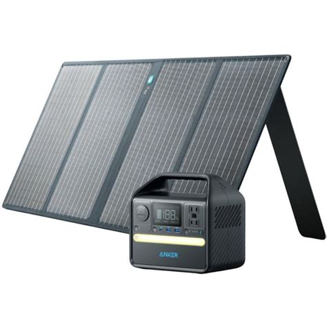 Anker Powerhouse 521 Solar Generator And Solar Panel Bundle 100w