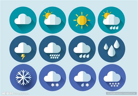 天气图标设计图 图标设计 移动界面设计 设计图库 昵图网