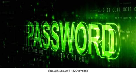 Ascii Art Password Word Made Random Stock Vector Royalty Free