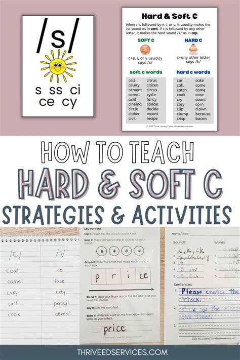 Teaching The 2 Sounds Of C Hard C And Soft C Free Word List