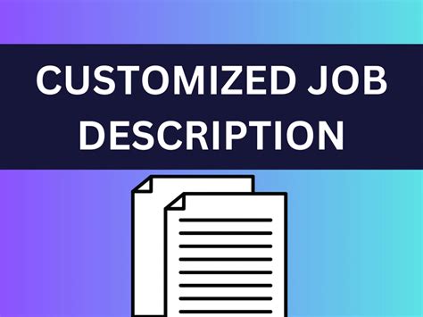 Customized Job Description And Reusable Template Upwork