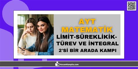 AYT Matematik Limit Süreklilik Türev ve İntegral 2 si Bir Arada Kampı