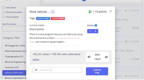 PicoCTF General Skills Nice Netcat CTF 04 YouTube