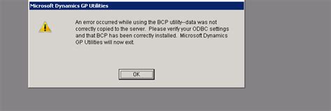 Lessons Learnt An Error Occurred While Using The BCP Utility Data Was Not Correctly Copied To