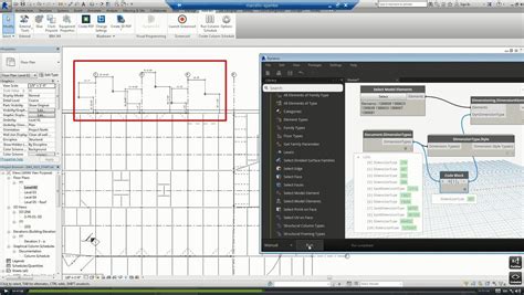 Quickly Dimensions Between Different Categories Revit Dynamo