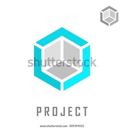 아이소메트릭 큐브 구성 3d 로고 벡터 스톡 벡터로열티 프리 309394925