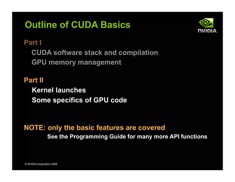 Nvidia Cuda Tutorial June 15 2009 Pdf Operating Systems