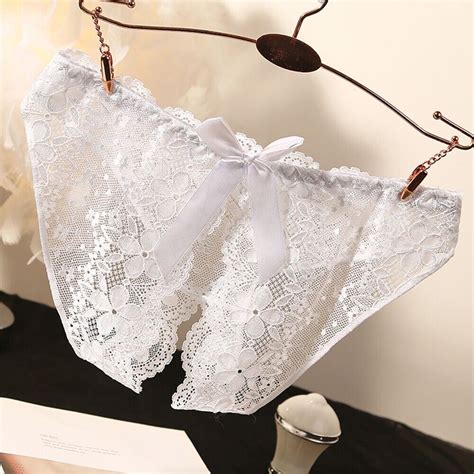 Womens Crotchless Lace Panties Pack Of 3 Snazzyway