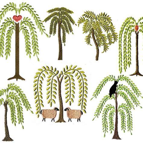 Willow Tree Embroidery Designs Etsy