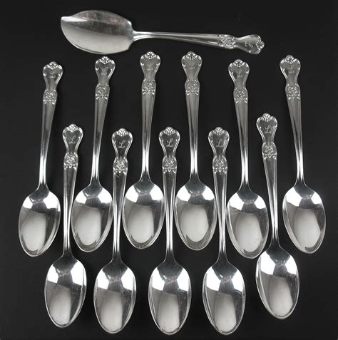 Vintage Silverplate Teaspoons Jelly Signature Made By Old Company Plate Monogrammed L