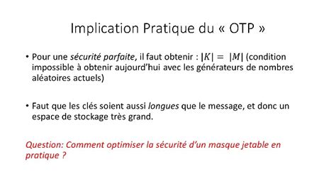 Introduction La Cryptographie Cours 2 Chiffrement Par Flot