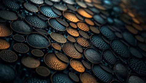 Abstract Reptile Markings On Shiny Leather Create Modern Luxury