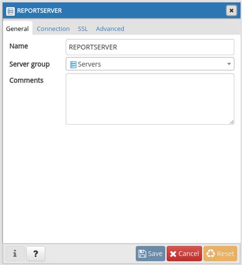 initialize the reportserver database reportserver en reportserver