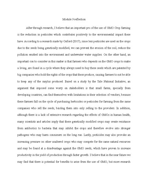 Module 9 Reflection Module 9 Reflection After Through Research I