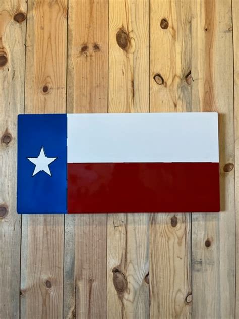 Steel Texas Flag Metal Art Texas Metal Texas Flag Quality Steel