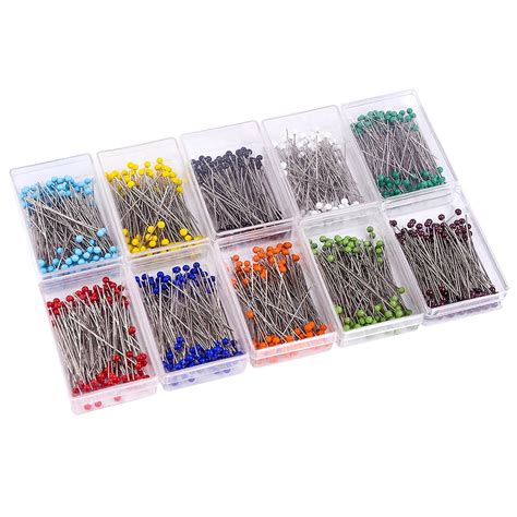 Dalidasy 100pcs Glass Pearlized Head Multicolor Ball Sewing For Diy