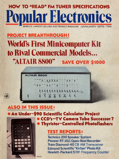 MITS Altair 8800 Complete History Of The MITS Altair 8800 History