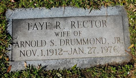Faye Redmon Rector Drummond 1912 1976 Find A Grave Memorial