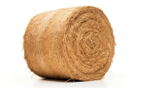 Premium Photo Rural Haystack On White Background