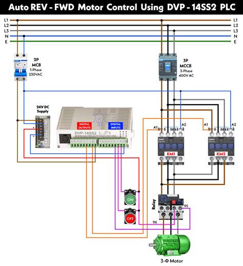 Auto Reverse Forward Motor Control Wiring Diagram