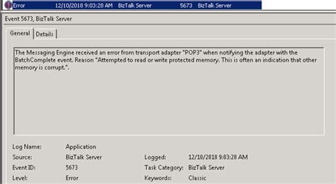 Update Sonrası Biztalk Error 5673 Get