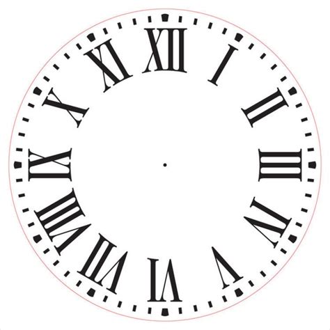 Free Printable Roman Numeral Clock Face