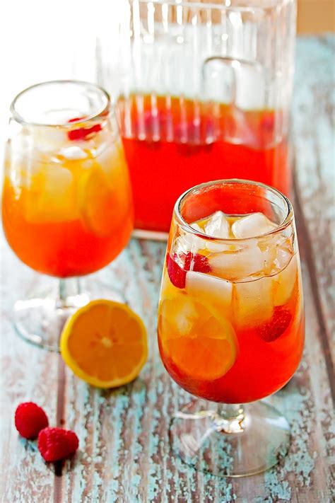 Hard Lemon And Raspberry Iced Tea