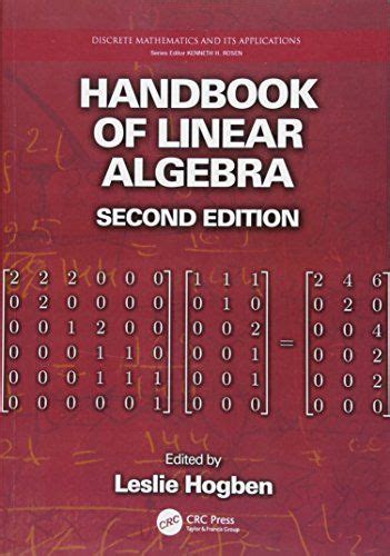 Handbook Of Linear Algebra Discrete Mathematics And Its Applications