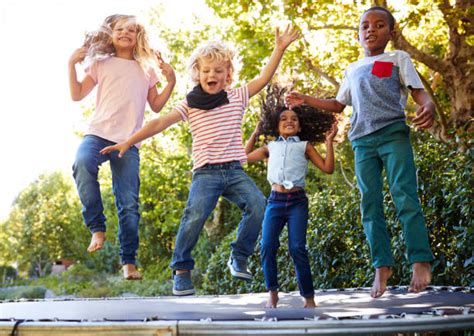 Trampoline 스톡 사진 및 일러스트 Istock