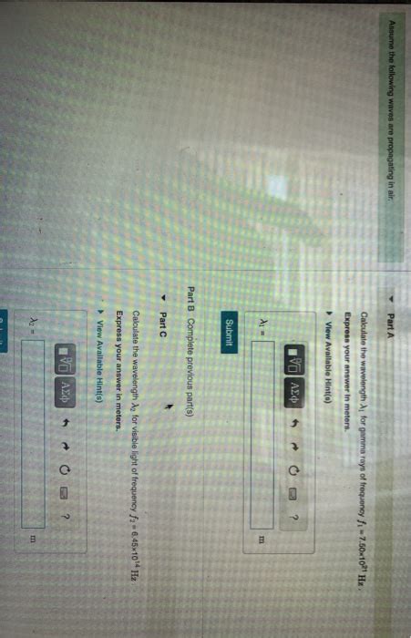 Solved Assume The Following Waves Are Propagating In Air Chegg