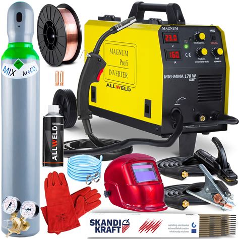 SPAWARKA INWERTER MAGNUM MIG MAG FLUX ALUMINIUM SYNERGIA IGBT 230V 160A