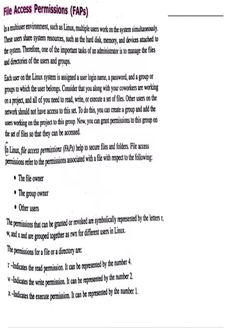 Summary Files Access Permissions Bsc Stuvia Us