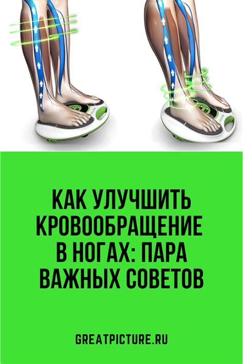 Как улучшить кровообращение в ногах пара важных советов Советы Боль
