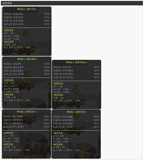 메이플스토리 인벤 메이플스토리 Ver12468 루타비스카오스모드루타비스장비아이탬 모든정리 메이플스토리 인벤