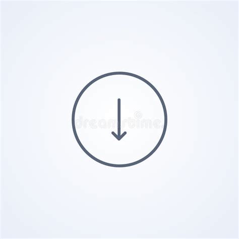 Gray Down Arrow Isolated Stock Illustrations 1137 Gray Down Arrow