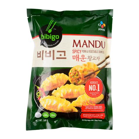 Fzn Cj Bibigo Mandu Dumpling Spicy Pork And Vegetable 680g Hungry Ninja