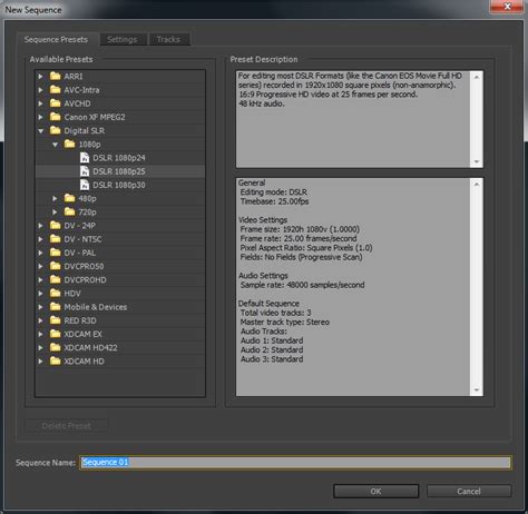Adobe Premiere Lesson 1A Setting Up A Project Reel 9 Video Production