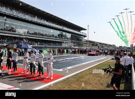 Drivers As The Grid Observes The National Anthem 12092021 Formula 1