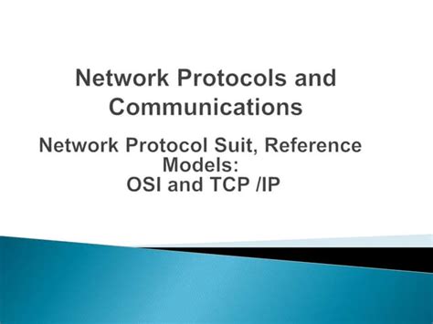 3 Network Protocol Suit Reference Modelspptx