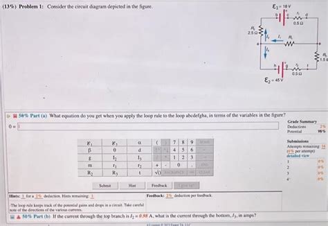 solved 13 problem 1 consider the circuit diagram