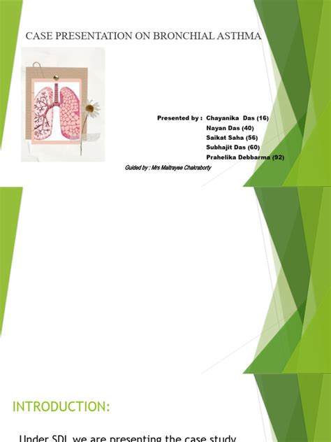 Case Presentation On Bronchial Asthma Pdf