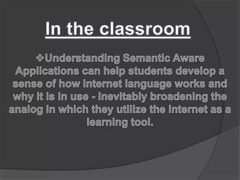Semantic Aware Applications Pptx